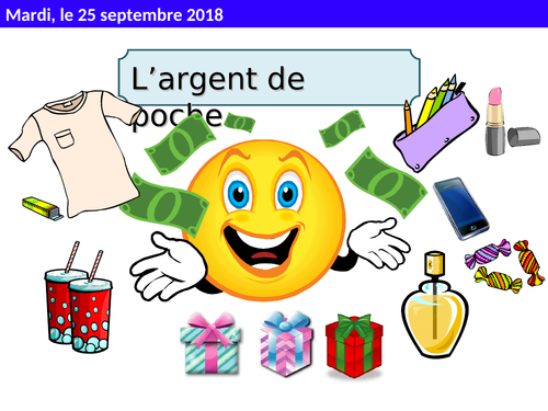 L'argent de poche - Pocket money - Year 7 - Year 8 - French | Teaching ...