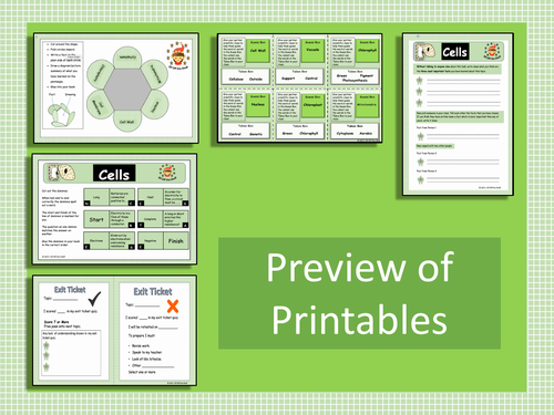 Plant and Animal Cells-Structure and Differences KS3 | Teaching Resources