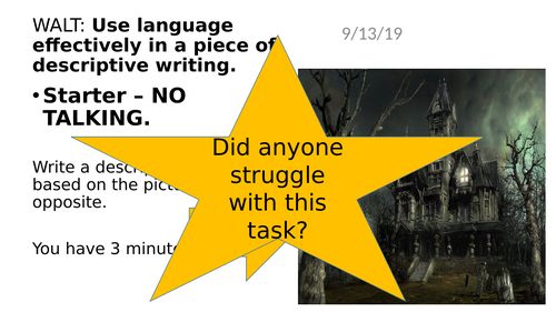 Descriptive Writing - Picture Stimuli - Vocabulary Builder | Teaching ...