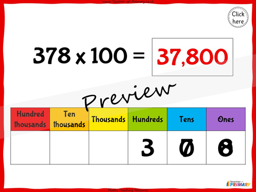 Multiplying by 10, 100 and 1000 - Year 5 | Teaching Resources