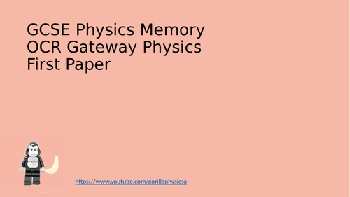 OCR Gateway GCSE Physics Paper 1 - Memorise Explanations Revision Powerpoint | Teaching Resources
