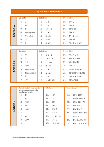 Factors, multiples, primes, squares, cubes Y6 | Teaching Resources