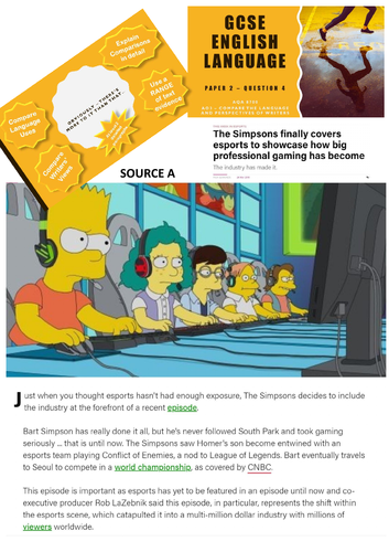 AQA 8700/2 GCSE English Language Comparing Articles | Teaching Resources AQA 8700/2 GCSE English Language Comparing Articles | Teaching Resources