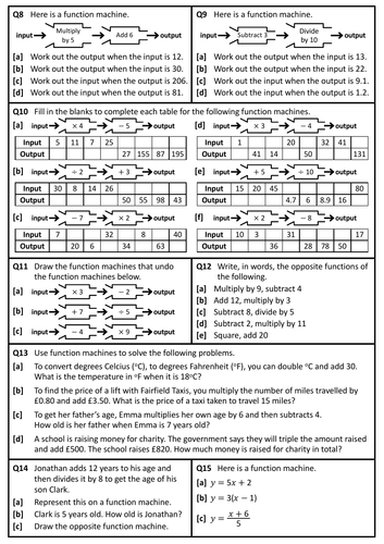 Function machines | Teaching Resources Function machines | Teaching Resources