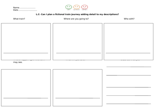 Fiction writing plan | Teaching Resources