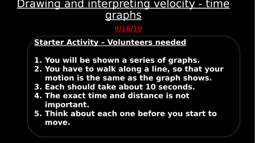 Acceleration and Graphing speed | Teaching Resources