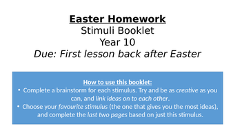 AQA Drama Devising Introduction to Stimuli Student Guide | Teaching ...