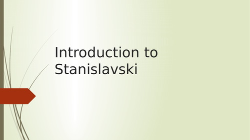 Introduction to Stanislavski Lesson Bundle | Teaching Resources