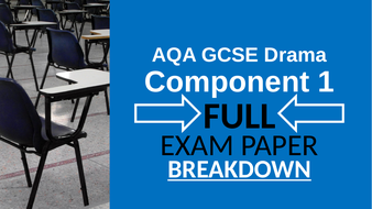 AQA GCSE Drama Component 1 Complete Exam Breakdown | Teaching Resources