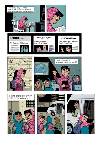 Malala Display Resources - Comic, banners, posters, quotes | Teaching ...