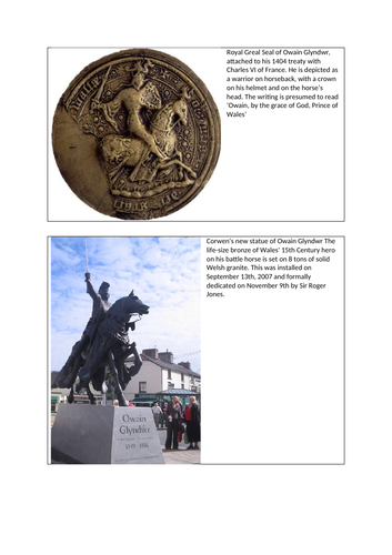 Lancastrian depth study 1: Glyndwr and Hotspur | Teaching Resources