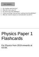 GCSE Physics Paper 1 Flashcards: AQA | Teaching Resources