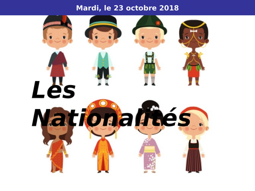 Starter - Plenary - Nationalities - Les nationalités - French - Year 7 ...