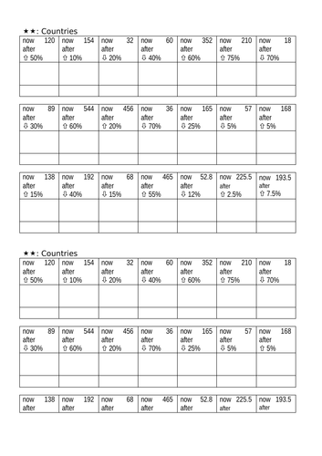 Differentiated Codebreaker: Inverse Percentages | Teaching Resources