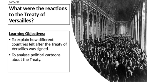 AQA: Reaction to the Treaty of Versailles | Teaching Resources