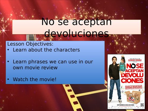 MOVIE REVIEW for 'Instructions Not Included' in SPANISH | Teaching ...