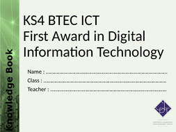 BTEC DIT Learning Aim A | Teaching Resources