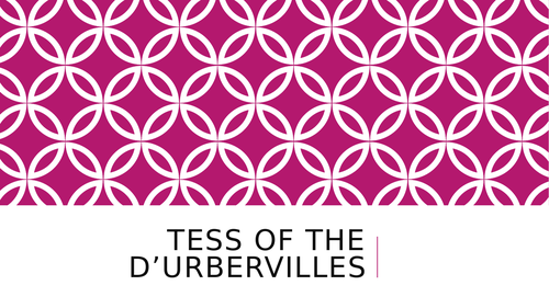 AQA A-Level English Literature Love Through the Ages Tess of the d ...