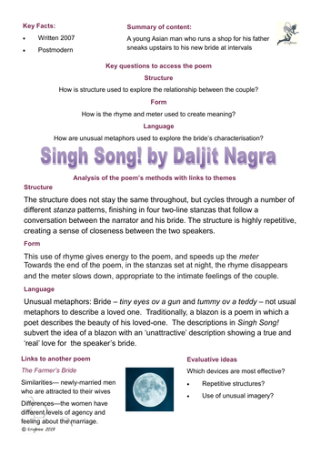 Singh Song! Revision | Teaching Resources