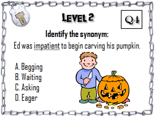 Synonyms and Antonyms Activity: Halloween Escape Room Vocabulary Game ...