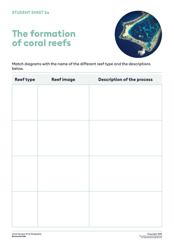 Coral Oceans Geo KS4: What is the structure of coral reefs? | Teaching ...