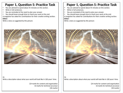 Paper 1, Q5 Practice Tasks Set One | Teaching Resources