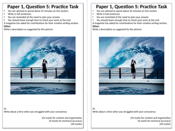 Paper 1, Q5 Practice Tasks Set Two | Teaching Resources