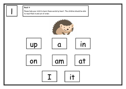 High Frequency word Cards to use in class or send home | Teaching Resources