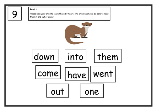 High Frequency word Cards to use in class or send home | Teaching Resources