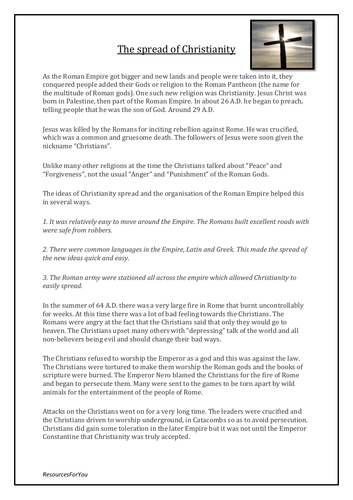 History- The Romans- Roman Beliefs- Gods/ Goddesses and Christianity ...