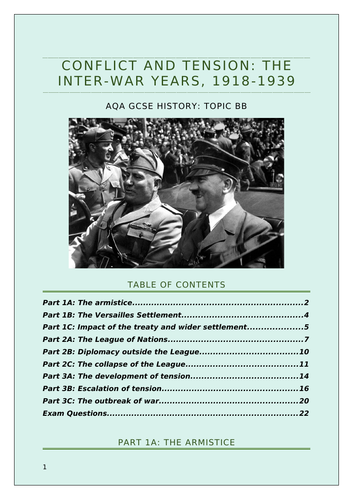 GCSE History: The Inter-War Years, 1918-1939 Revision Guide | Teaching ...