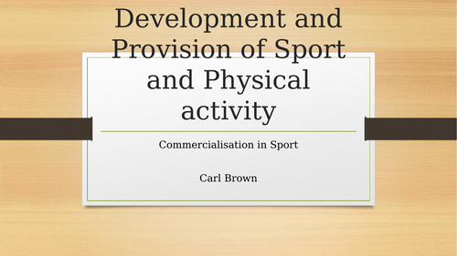 Unit 19: Development and Provision of sport and physical activity ...