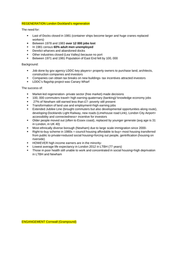 ALL A LEVEL GEOGRAPHY CASE STUDIES | Teaching Resources