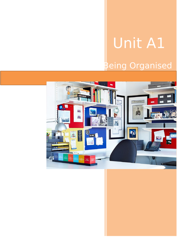BTEC Level 1: A1 Being Organised (Full Unit PowerPoint & Worksheets ...