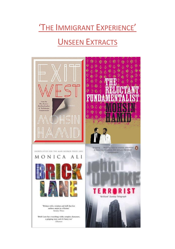 The Immigrant Experience, Critical Appreciation - OCR A Level English ...