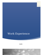 Work Experience booklet | Teaching Resources