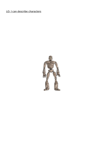 Simile work based on The Iron Man. | Teaching Resources