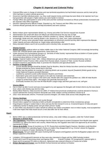 AQA AS/A-Level History British Empire Revision Notes Summarised ...