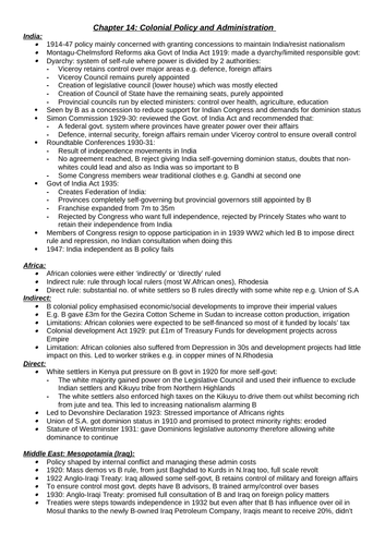 AQA AS/A-Level History British Empire Revision Notes Summarised ...