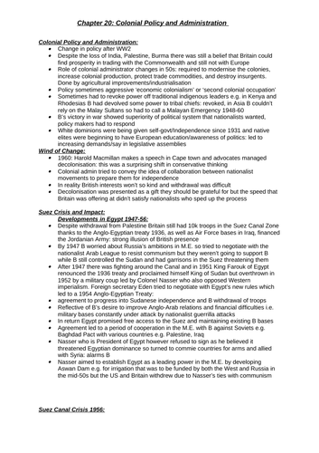 AQA AS/A-Level History British Empire Revision Notes Summarised ...