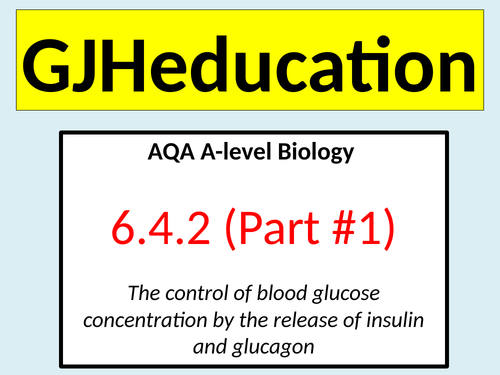 Control of blood glucose concentration (AQA A-level Biology) | Teaching ...