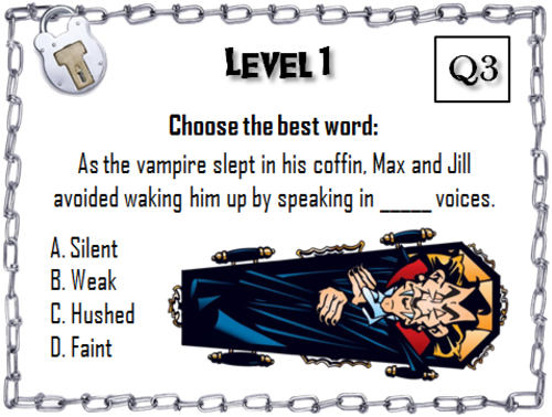 Shades of Meaning Game: Halloween Escape Room Vocabulary Activity ...