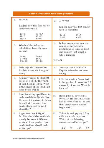 Number Year 6 Block 2 Week 6 Order Of Operations Teaching Resources