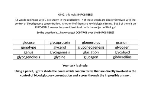 Regulation of BLOOD GLUCOSE CONCENTRATION (OCR A-level Biology A ...