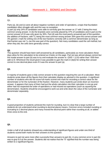 GCSE Foundation Homework | Teaching Resources