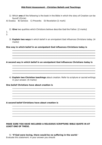 Christianity Beliefs and Teachings Workbook and Power Points | Teaching ...