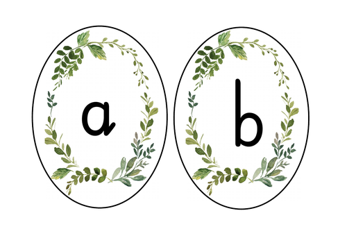 Nature Themed Alphabet Flashcards | Teaching Resources