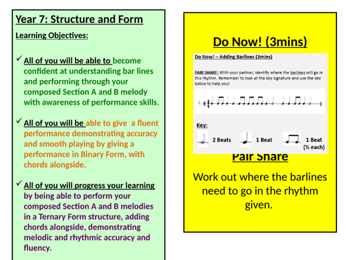 Year 7 Unit of Work - Form & Structure | Teaching Resources