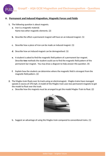 GCSE - Physics - Magnetism and Electromagnetism | Teaching Resources