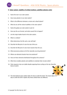 GCSE - Physics - Space | Teaching Resources